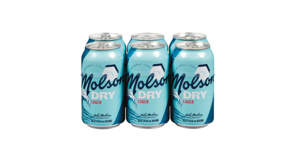 Molson Dry 5.5% Alcohol Beer / 啤酒 - 355mlx6 18 years old+